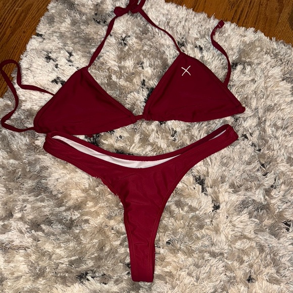 Boutine LA | Swim | Boutine La Burgundy Bikini Set | Poshmark